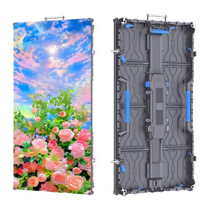 China Aluguer de palcos ao ar livre P3.91 P4.81 P2.9 P2.6 LED impermeável parede de vídeo com 500 * 1000mm tamanho do armário à venda