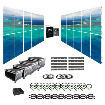China 800-1000cd/sqm Brightness Rental LED Screen for Customized P3.91 P4.81 Movie Video Wall Display for sale