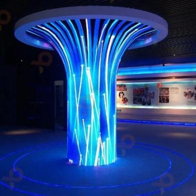 China 1500cd/m2 P2.5 Display LED Full Color Soft Curvo Vertical Flexível for sale