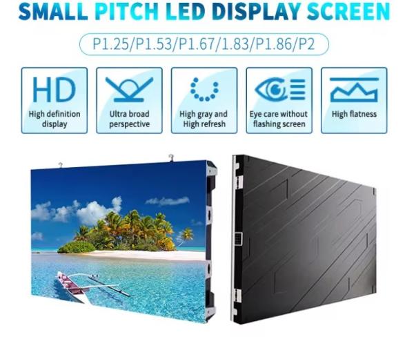 Quality Indoor Small Pixel Pitch LED Display Panels P1.25 P1.5 P1.6 P1.8 P2 For for sale