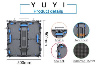 Cina Materiale del gabinetto Fusione a stampa in alluminio Super chiaro schermo HD LED Pannello di noleggio P1.9 P2.6 P2.9 P3.91 P4.81 LED Video Wall in vendita