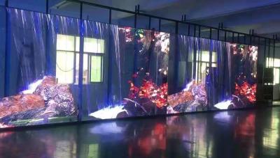 China Shop Mall Advertising Indoor Transparent LED Screen Full Color Transparent LED Display Video Wall for sale