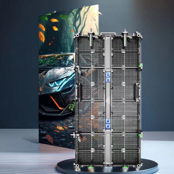 Quality Outdoor P3.91-P7.82 Flexible Transparent LED Screen Rental With Nationstar LED for sale