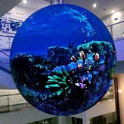 China Indoor 360° LED Spherical Display 1.86MM Pixel for Shopping Malls for sale