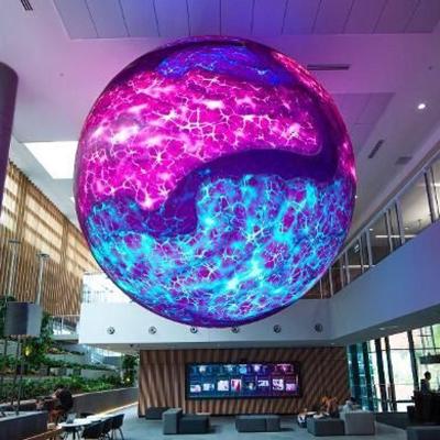 China Indoor 360° LED Spherical Display 1.86MM Pixel for Shopping Malls for sale