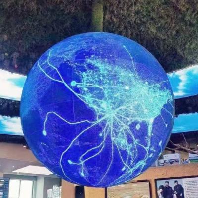 China Indoor 360° LED Spherical Display 1.86MM Pixel for Shopping Malls for sale