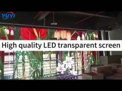 Hoge helderheid doorzichtig LED-paneelbeeldscherm voor glasvenster onzichtbaar videoband
