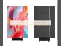 Three-fold LED Poster Screen Energy Saving Foldable LED Poster Panel Ultra-Thin Portable Tri-Fold LED Poster Screen
