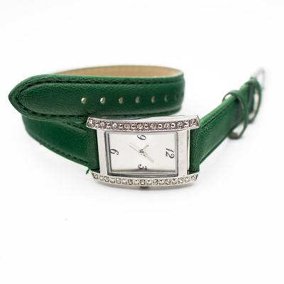 China Morden style bracelet leather strap alloy case shining stone sunray dial watches for sale