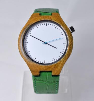 China Green womens leather watches /  leather band watches , CE ROHS standard for sale