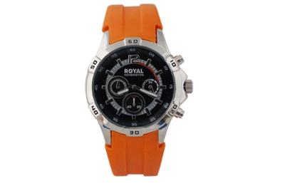 China Fashion Lady Silicone Wristband Watch Orange Strap water resistant watch for sale