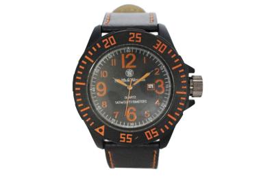 China Boys Outdoor Quartz Sport Watch Silicone Watchband Annual Calendar Watch for sale