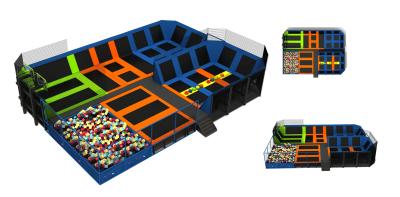 China 262M2 Kids Relax Jumping Indoor Trampoline Park Spring Trampoline for sale