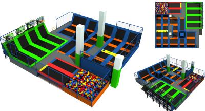 China 280M2 Free Design Shopping Mall Relaxing Center Indoor Children Trampoline Park for sale