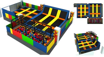 China 203M2  Having Fun Trampoline Park Indoor on Holiday Children Trampoline Park Fashion Style for sale