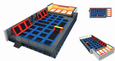China 339M2  Low price Commercial Kids Big Indoor Trampoline Park Funny Kids Indoor Playground Equipment with Trampoline Park for sale