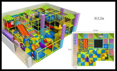 China Colorful Kids Indoor Soft Playground Equipment Kids Slide for Children Castle New Design for sale