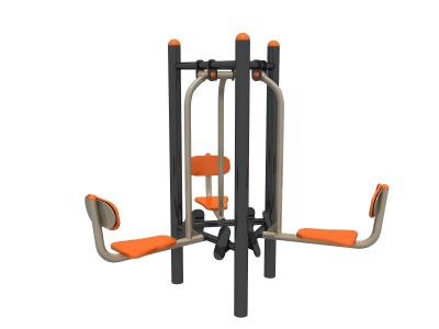 China Factory Price Body Building Outdoor Fitness Equipment  Three-seated Sit Push Machine for sale