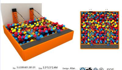 China 30M2 China Manufacture Trampoline Park/ Cushion Sponge Foam Cube Pit for Large Indoor Jumping Bed for sale