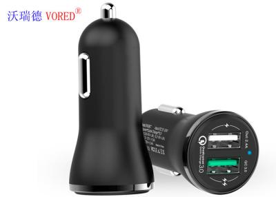 China Quick Car Charger With USB Port 5V 1000MA / 2100MA RoHS Approval USB 3.0 for sale