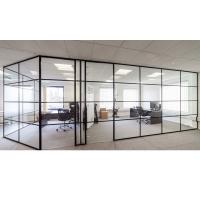 Quality Modular Office Dividing Wall Soundproof Glass Cubicle Walls Designer Glass for sale