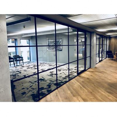 China Sliding  Movable Partition Glass Wall Glass Partition for sale