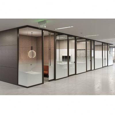 China Modern Office Desks Call Center Furniture Partition and Office Workstations 6 Person Cubicles Glass Modular 301-32-8SA for sale