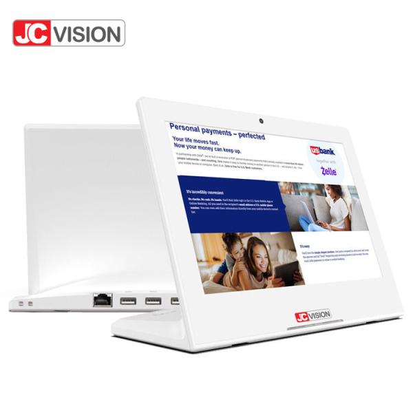 JCVISION L Shape 10.1 Inch Advertising Display Android Tablet Feedback Kiosk