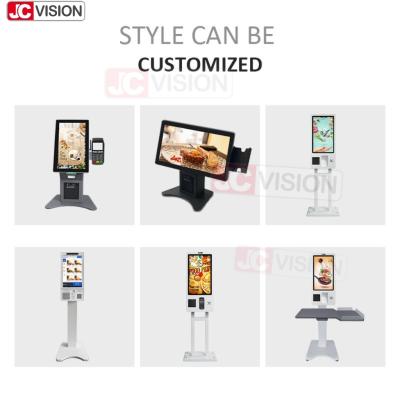 China 15.6 21.5 24 32 Inch Indoor Floor Standing Selfservice Payment Kiosks Terminal Self Service Checkout Kiosk Machine Supplier for sale