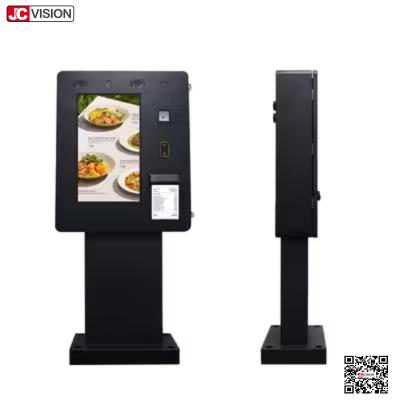 China JCVision Floor Standing Self-Ordering Kiosk with QR Scanner & Printer for sale