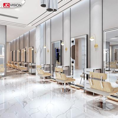 China Aluminum Frame DIY Smart Mirror Wall Touch Screen Makeup Mirror Hair Salon for sale
