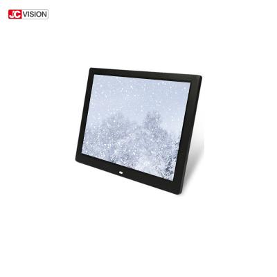 China 14inch LCD Digital Photo Frame 1024x768 LED Table Stand Digital Photo Display for sale