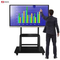 China 65-Inch Interactive Smart Whiteboard with 10-Point IR Touch, Intel i3/i5/i7 CPU & 1920×1080 FHD Display for sale