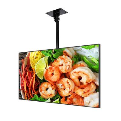 China JCVISION Menu Board Hd Wall Mounted Advertising Display 55 Inch Led Panel Network Restaurant Digita Display for sale