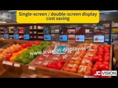 jcvision easy to install digital signage display electronic shelf label lcd display tft technology