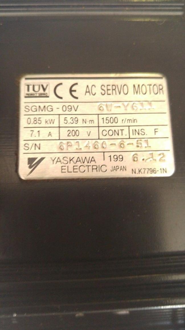 Sgmph-01b1e4cd Yaskawa Servo Drive 100v 100w Original New 3 Working Days Delivery 9