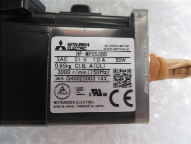 Electric 3 Phase Servo Motor , High Power Servo Motor MITSUBISHI HF-MP053BD 50 Watt 0