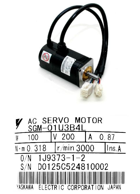 Industrial YASKAWA AC SERVO MOTOR SGM Series SGM-01U3B4L 100W 200W InsA 0