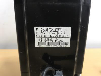 China SGMAH-08A1A41D-OY Yaskawa 750w power SGMAH series servo control motor for sale