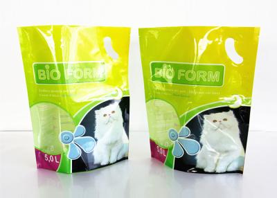 Cina Borsa d'imballaggio richiudibile dell'alimento per animali domestici della serratura della chiusura lampo, borsa del cibo per gatti con la finestra in vendita