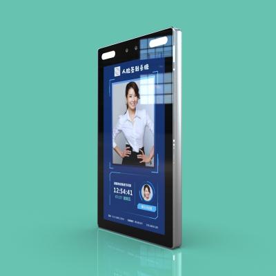 China JP1306 13-Inch Portrait Wall-Mounted Biometric Face Scanner Access Control Device a Android mainboard with 4GB RAM and 16GB storage for sale