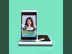 Tipo reconhecimento facial da coluna com o cartão térmico de Android da câmera terminal do acesso da cara de 8 polegadas