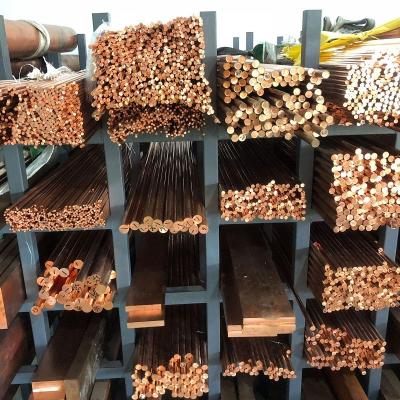 China 99.9% Pure Copper Solid Bar C11000 ASTM EN DIN Standard 4 - 250mm Diameter for sale