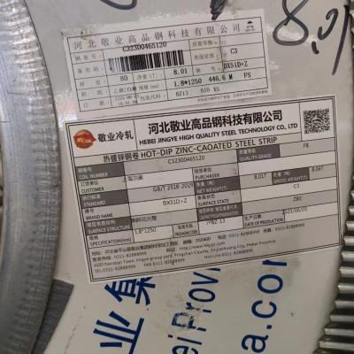 Cina DIN EN Standard S350GD+Z40-Z275 Rotole GI in strisce e rotoli di acciaio Glavanized in vendita