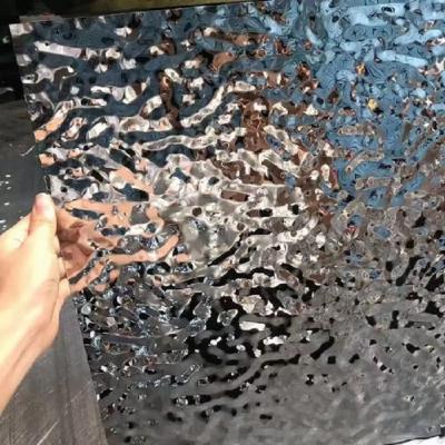 China Custom Small Wave Water Ripple Finish Stainless Steel Sheet Grade 304 / 1.4301 for sale