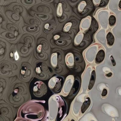 China Wall Pannel Application 201 304 316L 430 Stainless Steel Water Ripple Pattern Sheets for sale