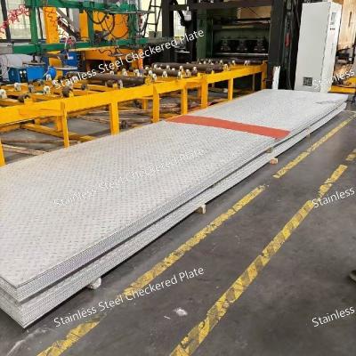 China 201 304 316L Stainless Steel Checkered Plate / Pattern Plate / Anti Slip SS Plate for sale