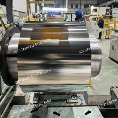 China SUS301 Full Hard Stainless Steel Strip Stock Thin Gauge Strips With Exceptional Durability Formability for sale