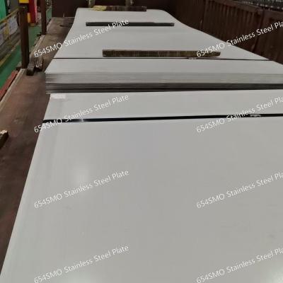 China 654SMO Stainless Steel Plate UNS S32654 1.4652 SS Plate Thickness 1.0 80.0mm Width 1500mm 1800mm 2000mm for sale