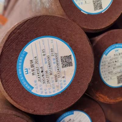 China Hot Rolled and Forged 30CrNiMo8 Alloy Steel Round Bar in 6m Length Q+T Solid Solution for sale